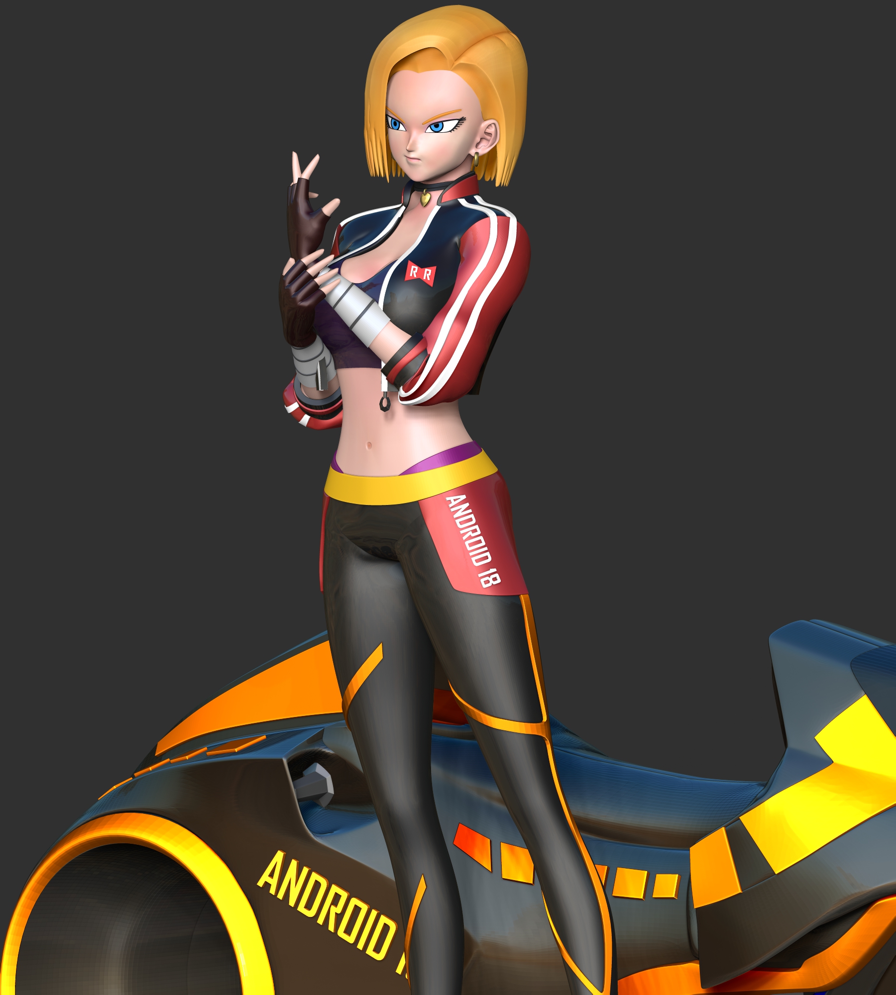 🤖 Racer Android 18・ 3D File for ・Cults