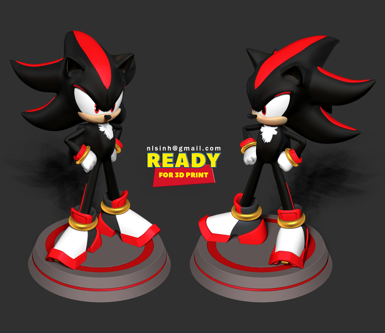 🦔 Shadow the Hedgehog・ 3D File for ・Cults
