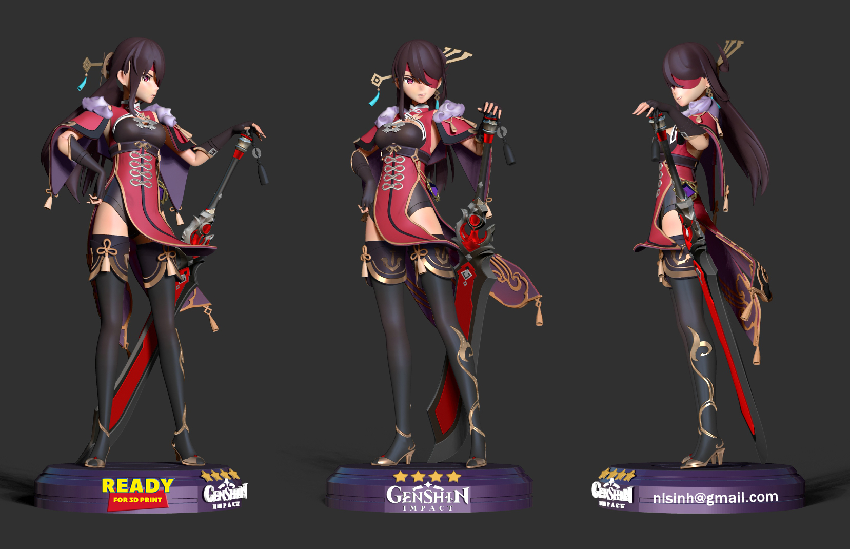 💬 Beidou - Genshin Impact・ 3D File for ・Cults