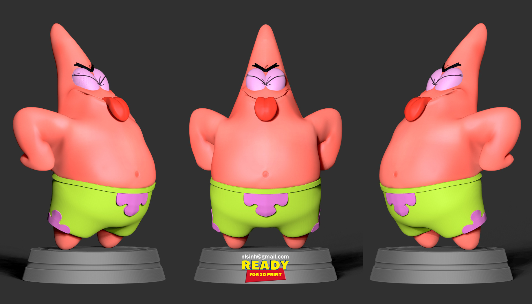 Archivo 3D Fanart de Patrick Star ⭐ ・Idea de impresión 3D para ...