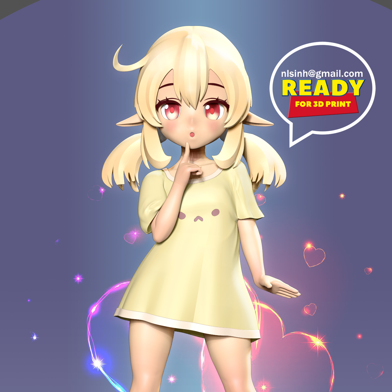 Файл 3D Клее в футболке 👾 ・Шаблон для загрузки и 3D-печати・Cults