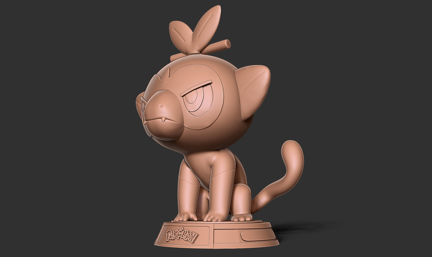 🐉 Grookey - Pokemon Fanart・Free 3D File for 3D printing・Cults