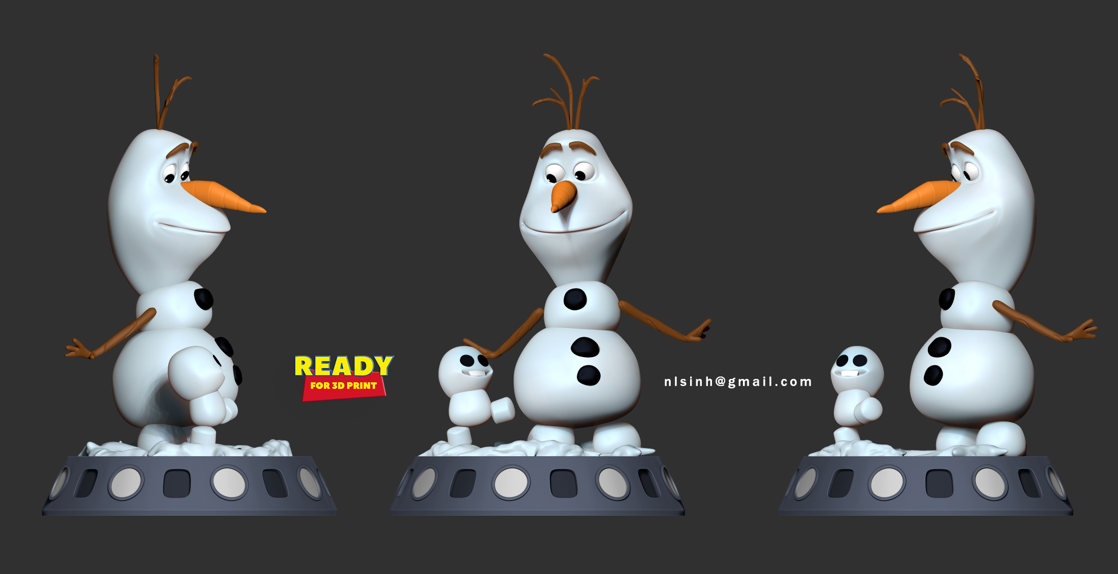 Archivo 3D Olaf - Frozen 👾 ・Plan para descargar y imprimir en 3D・Cults