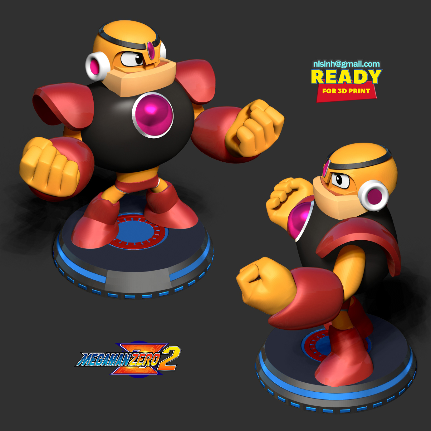 3D file Guts Man - Mega Man Fanart 👨 ・3D printable model to download・Cults