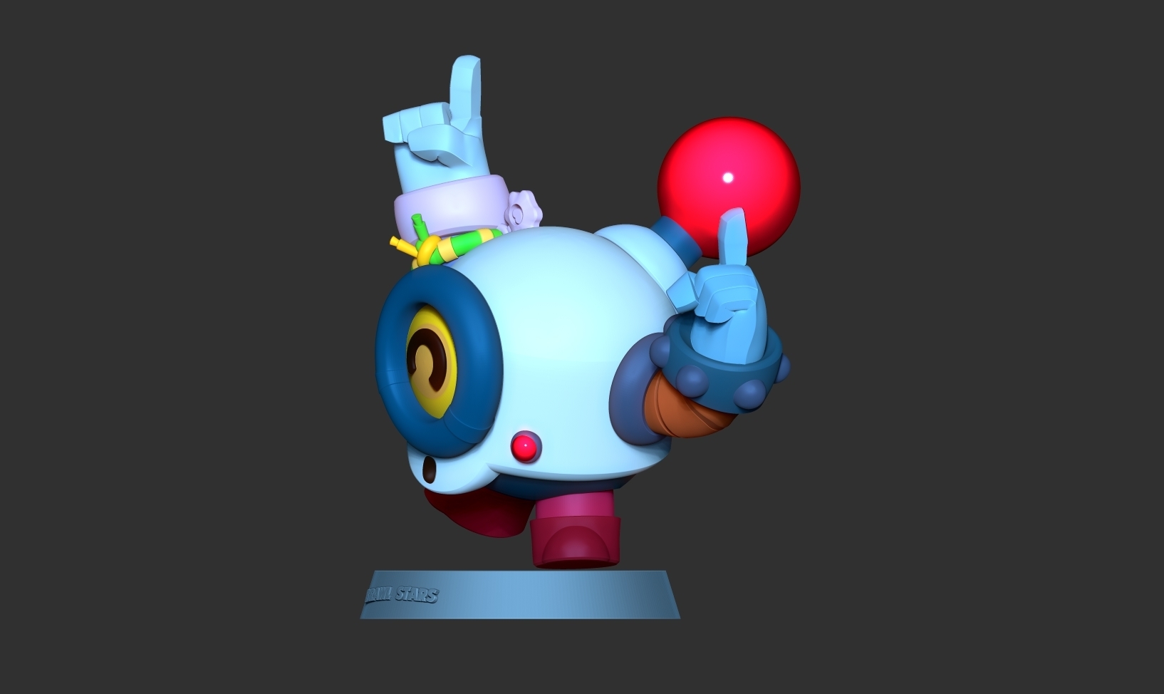 3D file Nani - Brawl Stars Fanart 🌃 ・3D print design to download・Cults