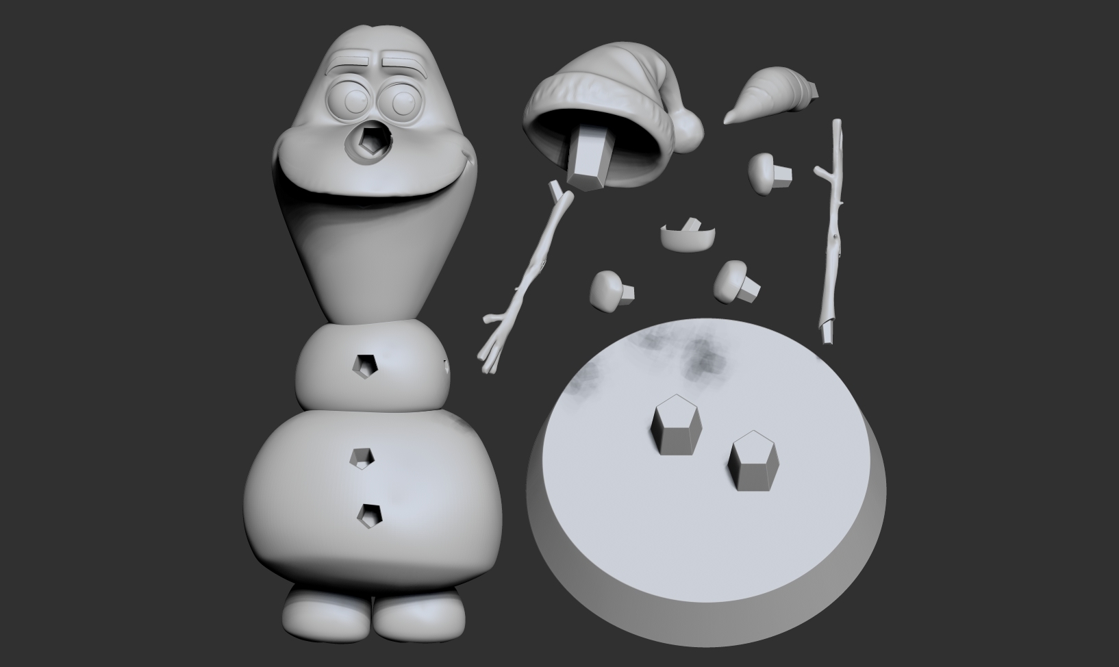 3D file Olaf - Frozen 2 Fanart 👾 ・Design to download and 3D print・Cults
