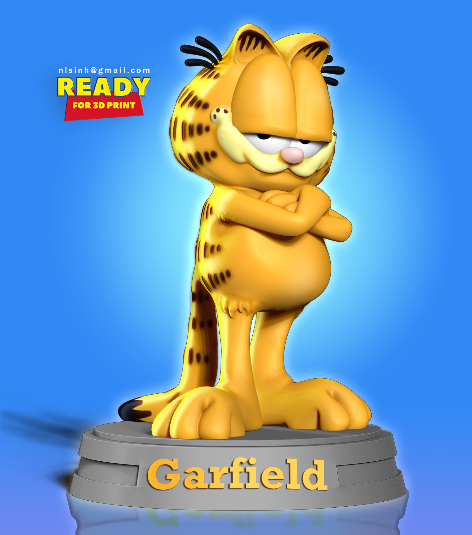 🐱 Garfield・ 3D File for ・Cults