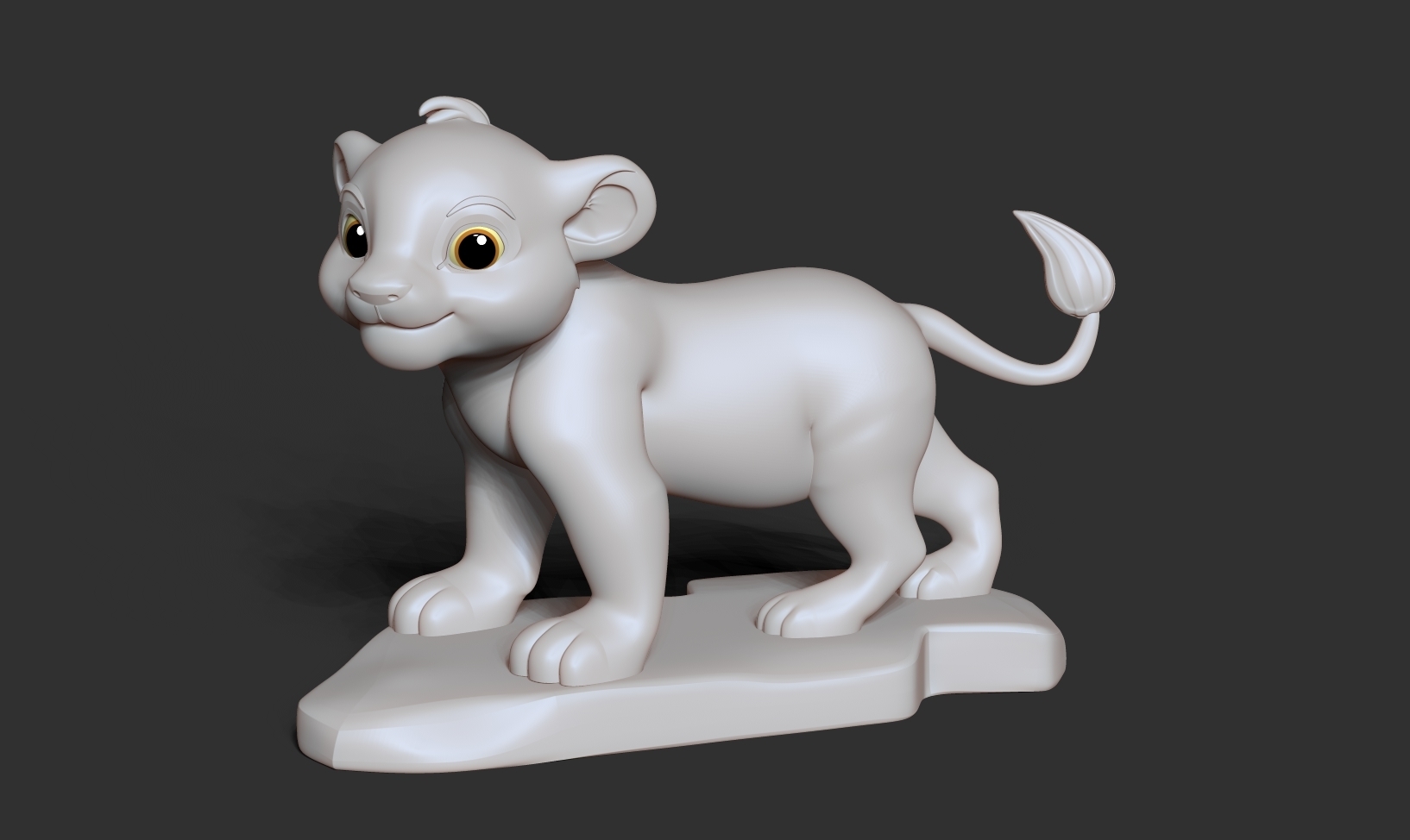 🦁 Young Simba・ 3D File for ・Cults