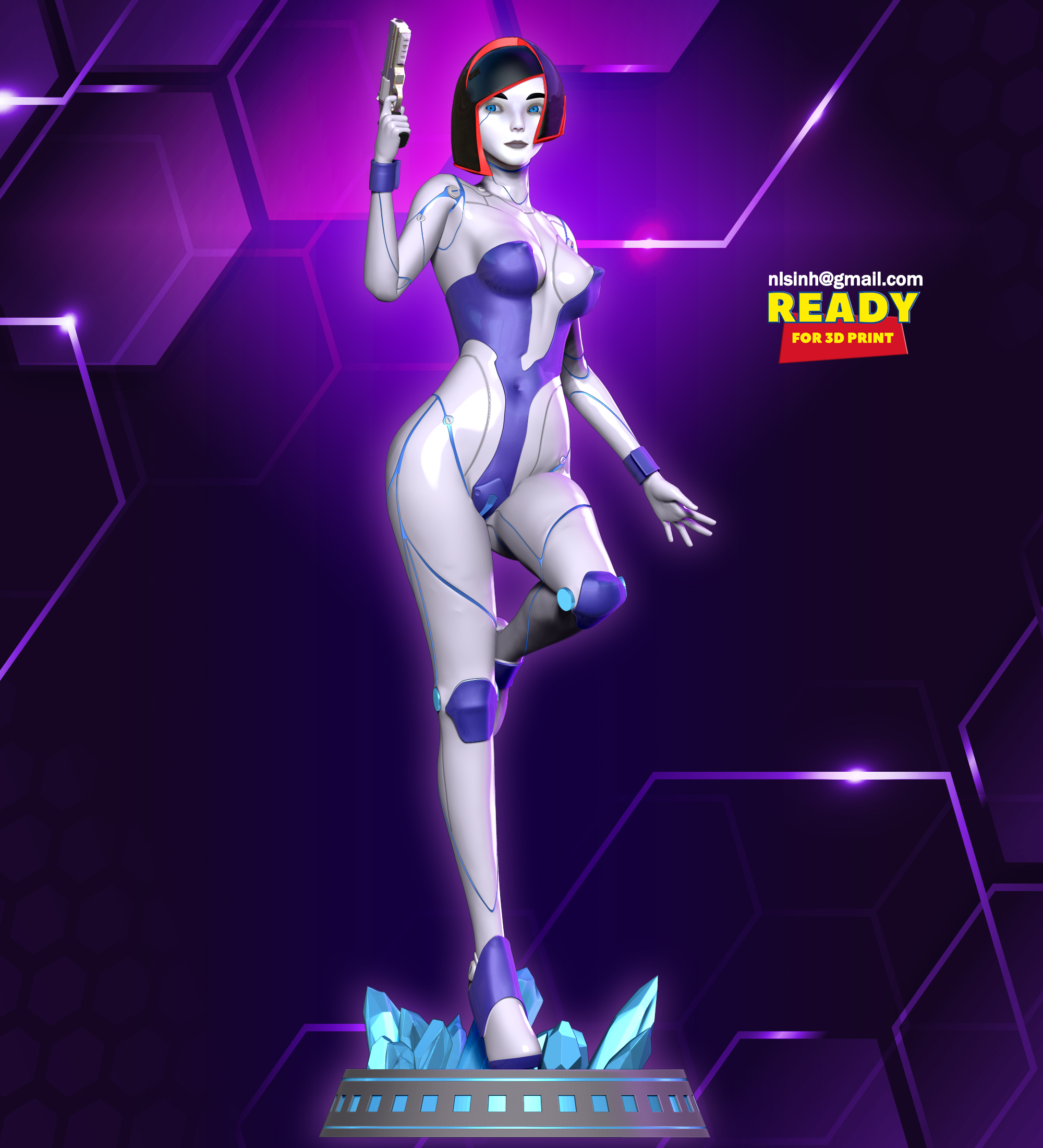 🤖 Demi - Subverse・ 3D File for ・Cults