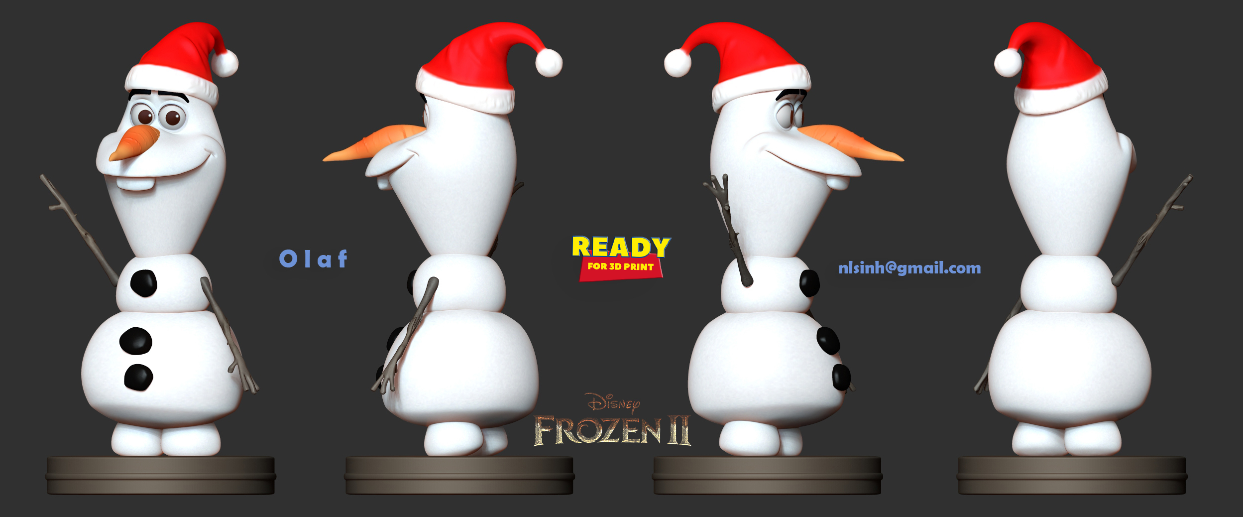 3D file Olaf - Frozen 2 Fanart 👾 ・Design to download and 3D print・Cults