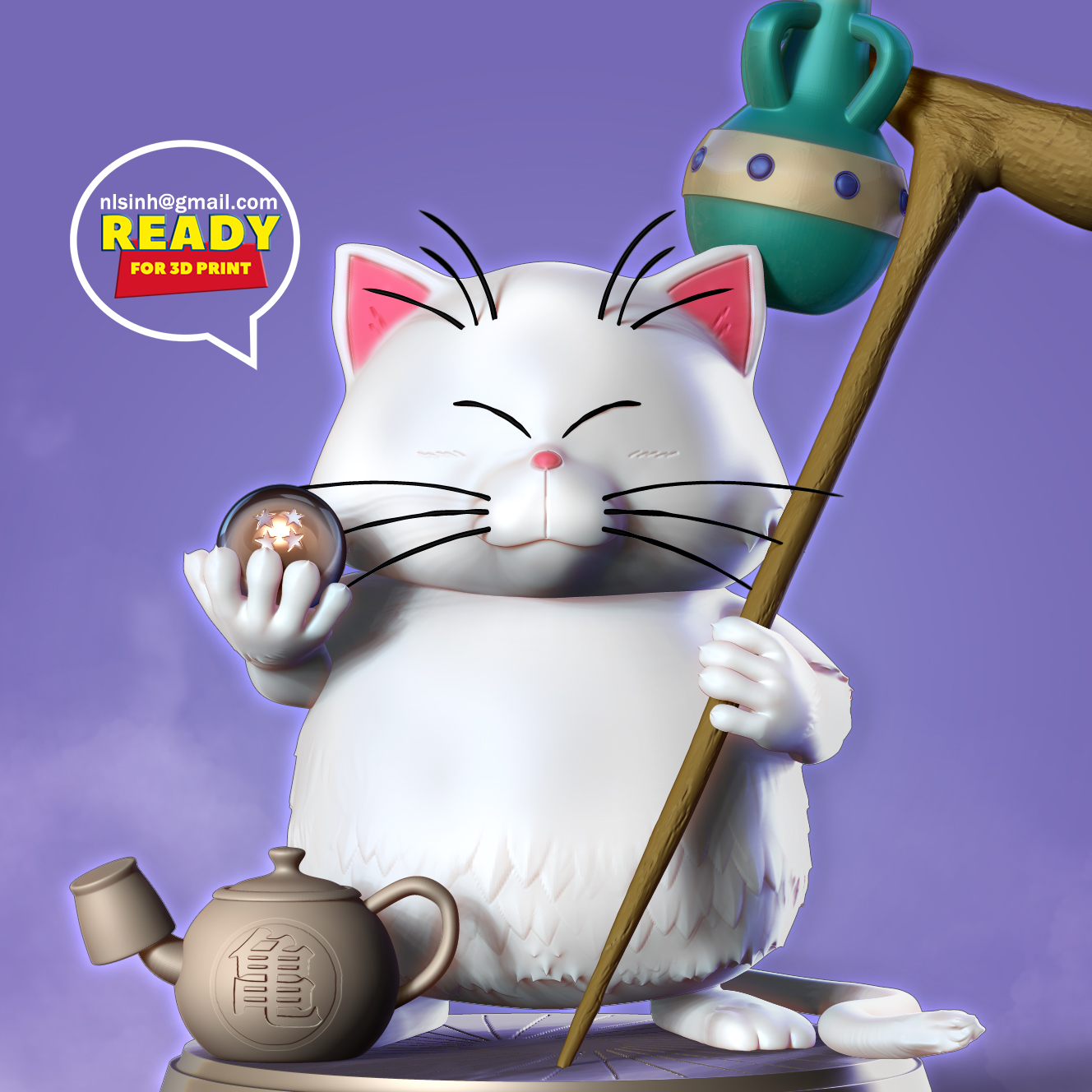 Archivo 3D Korin - Dragon Ball Fanart 🐉 ・Modelo para descargar y ...