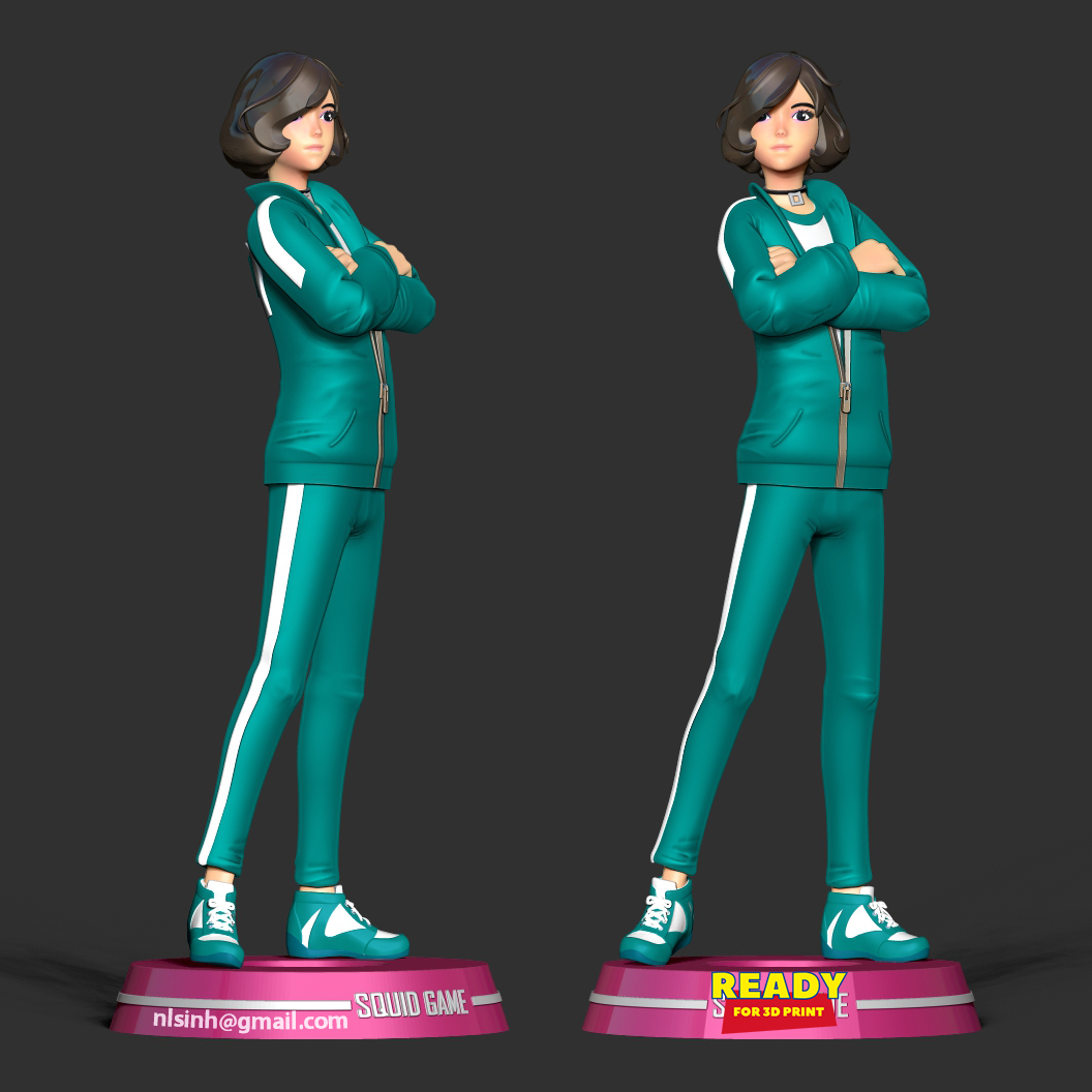 3D file Player 067 - Squid game Fanart 🦑 ・Model to download and 3D ...