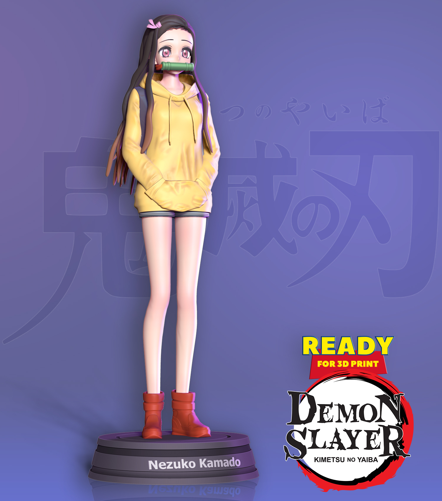 3D file Nezuko Kamado - Demon Slayer Fanart 👧 ・3D printer design to ...