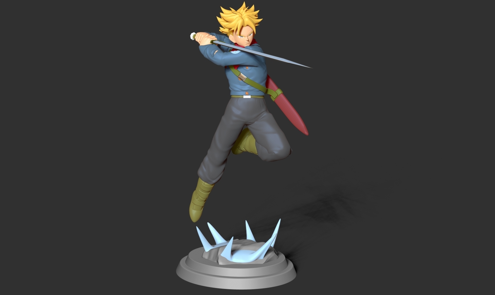 3D file Future Trunks - Dragon Ball Fanart 🔮 ・3D printing model to ...