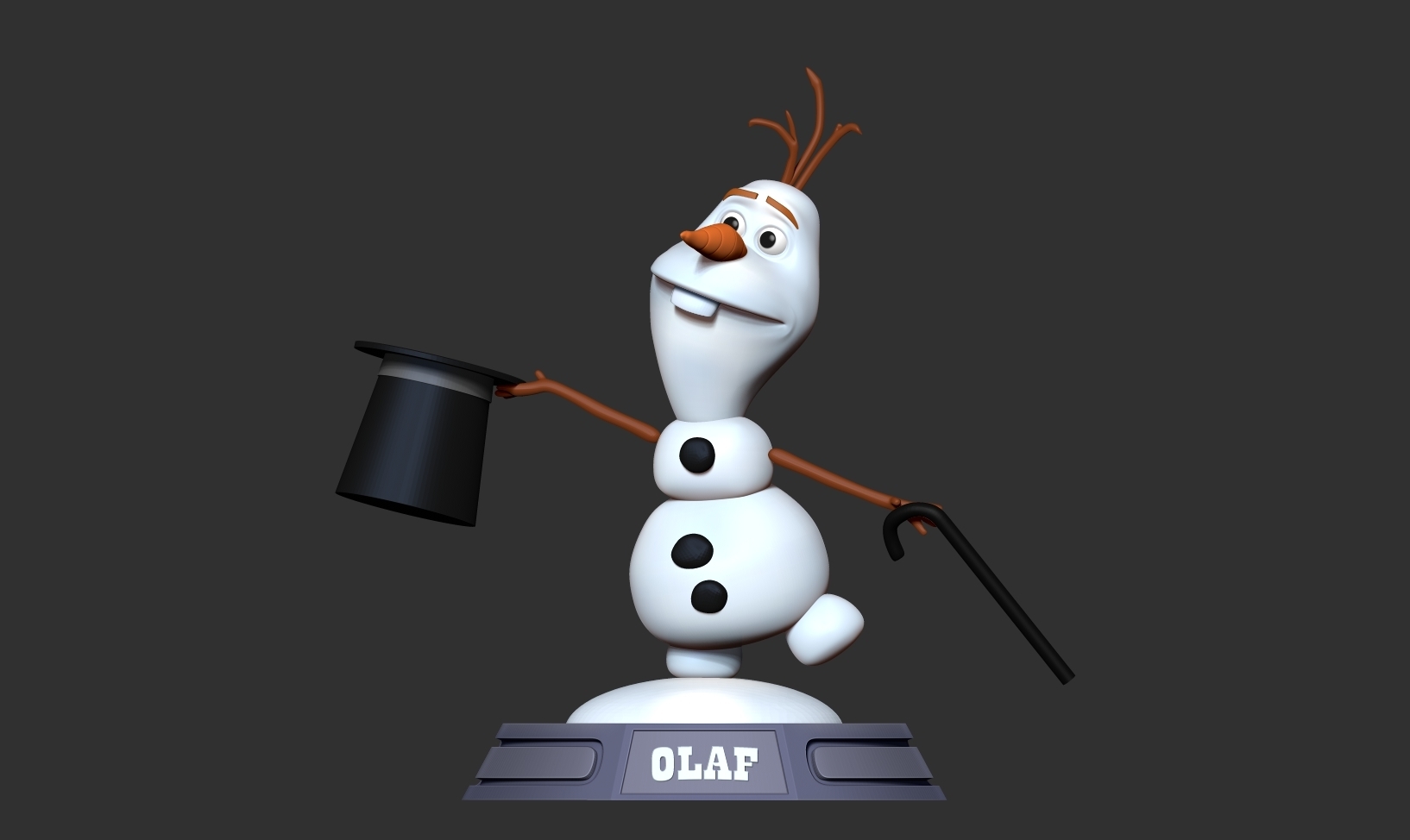 3D file Magician Olaf ☃️ ・3D printer model to download・Cults