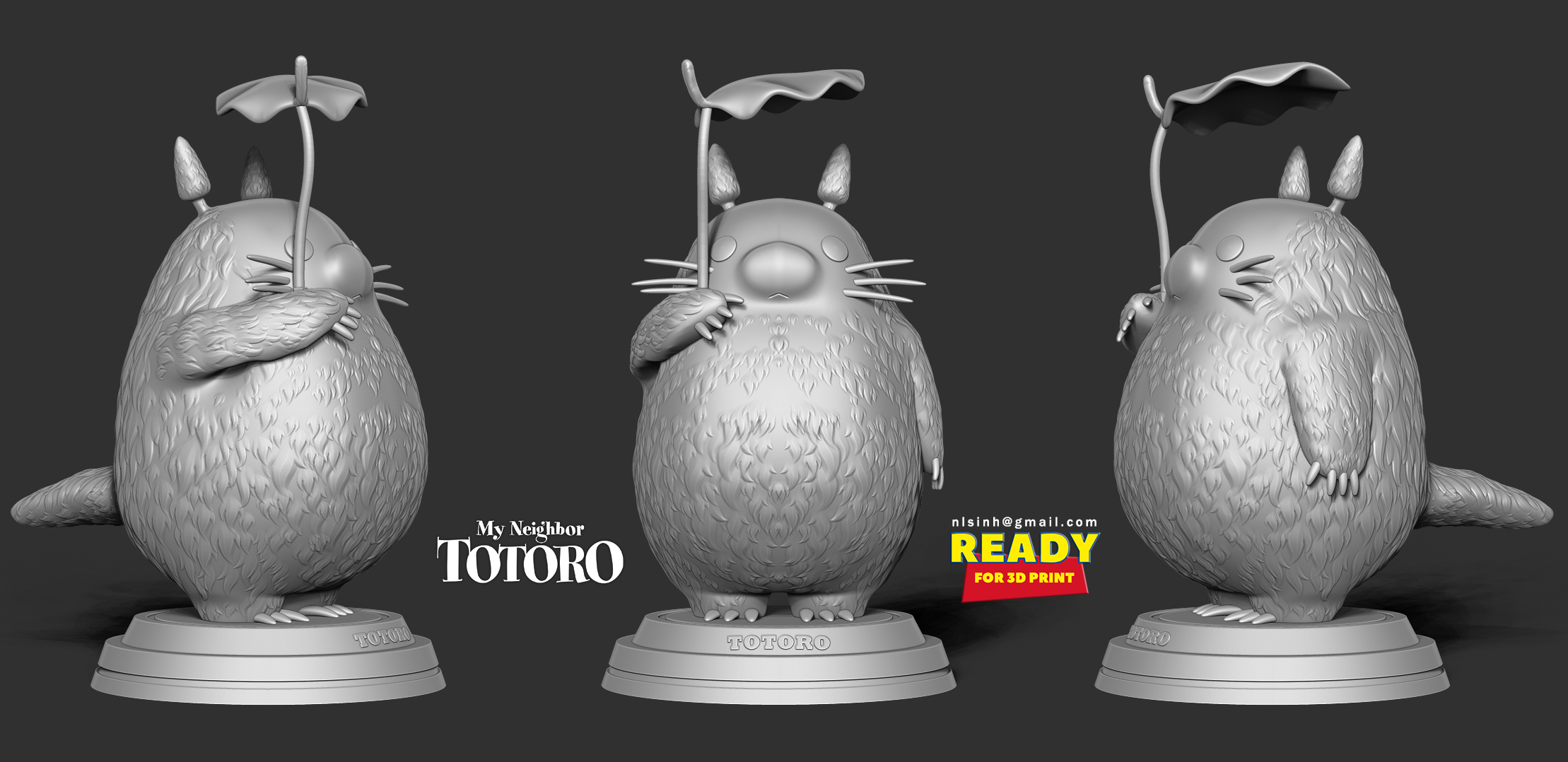 👧 Totoro Fanart・ 3D File for ・Cults