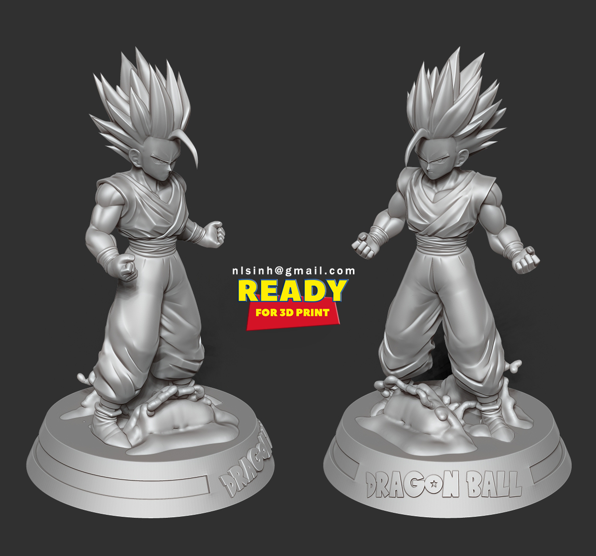 3D file Teen Gohan 👦 ・Design to download and 3D print・Cults
