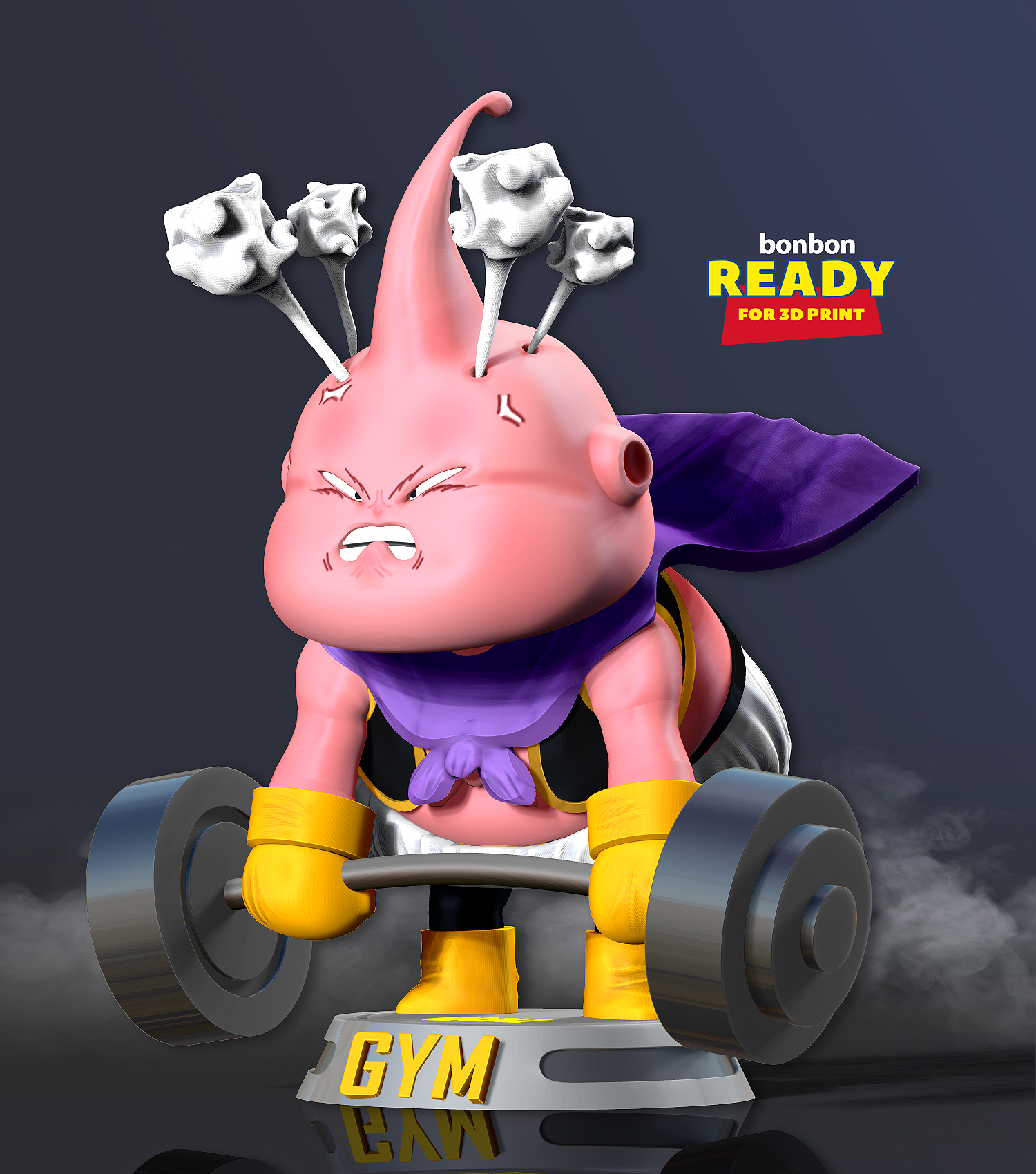 3D file Buu with gym 💬 ・Design to download and 3D print・Cults