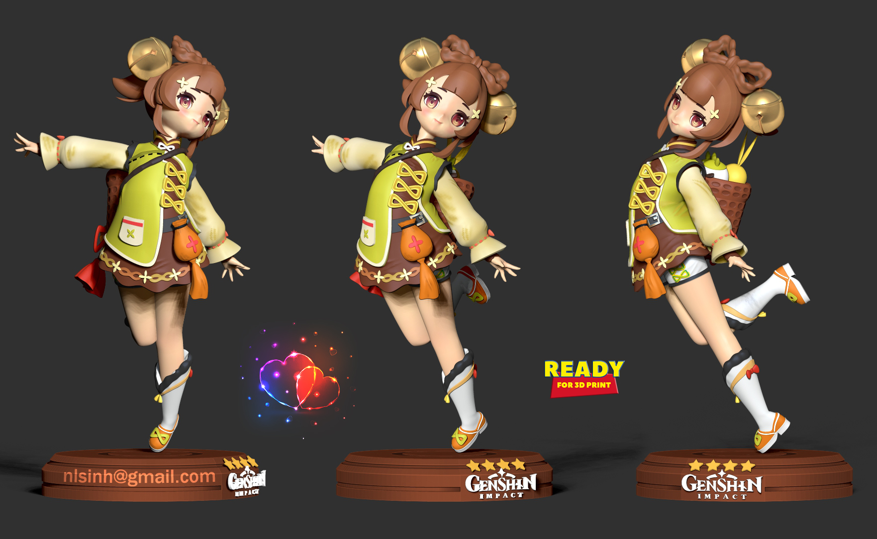 👧 Yaoyao - Genshin Impact Fanart・ 3D File for ・Cults