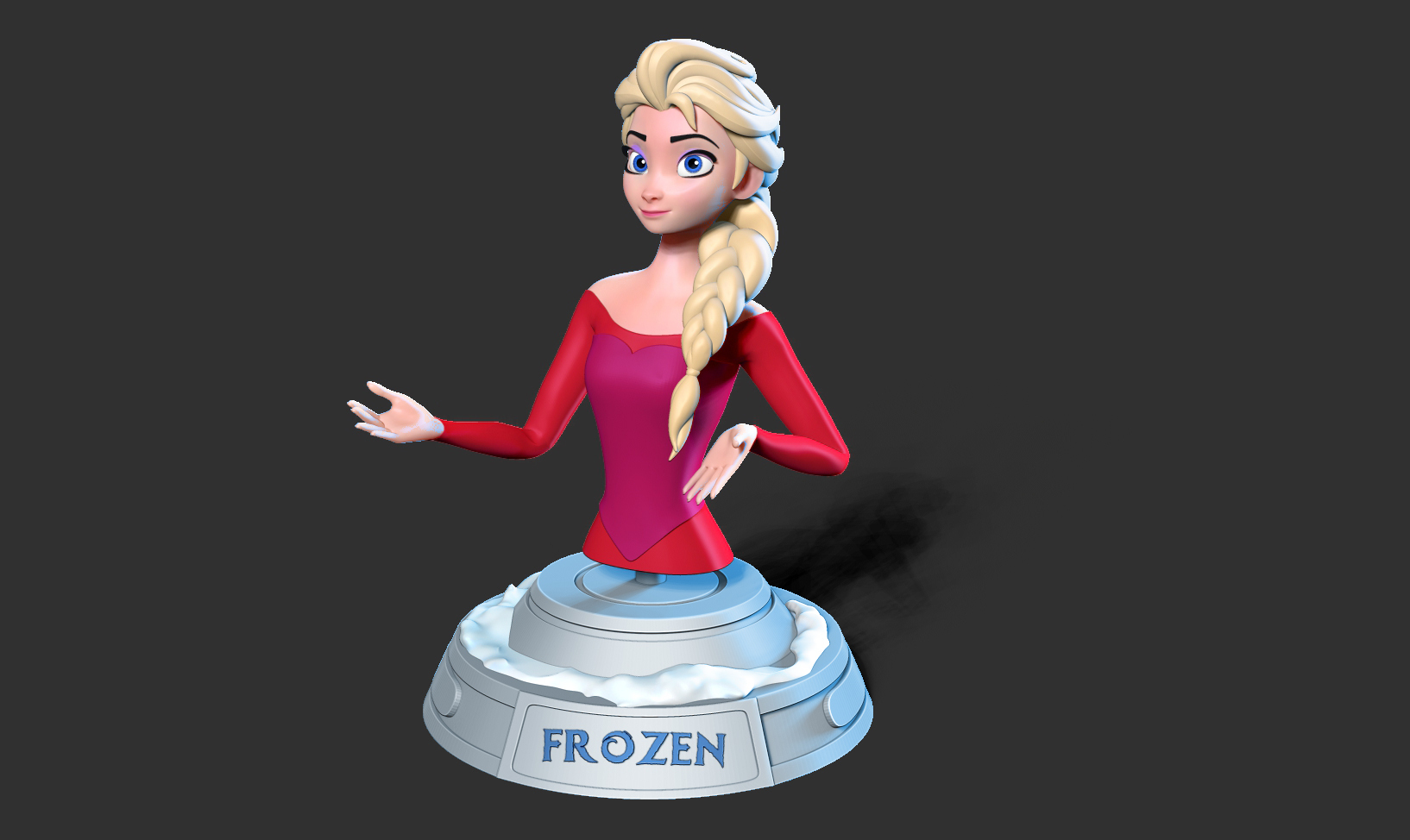 3D file Elsa bust 👤 ・3D print object to download・Cults