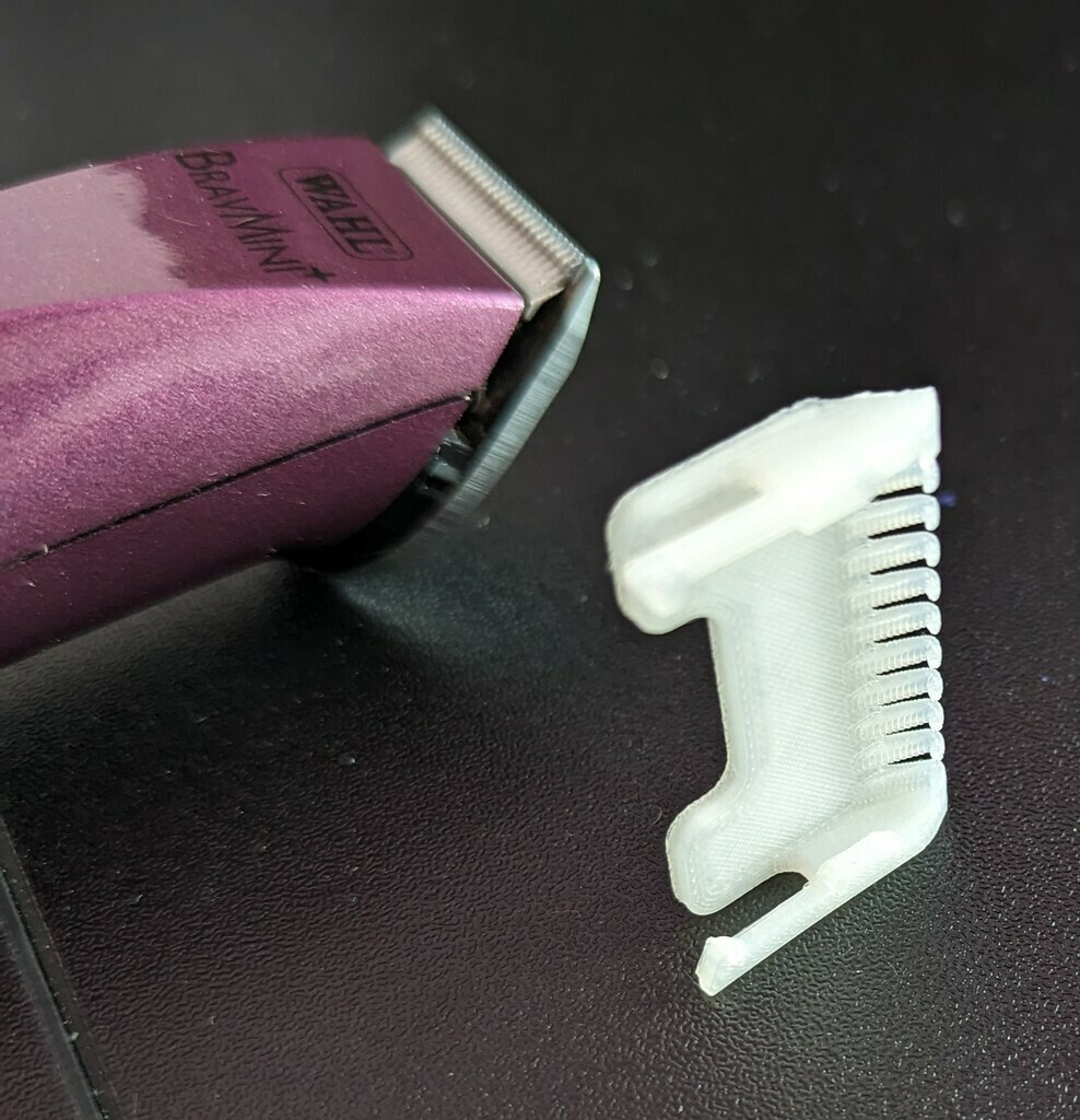 WAHL BravMini plus clipper blade guard 1.5mm・Free 3D File for ・Cults
