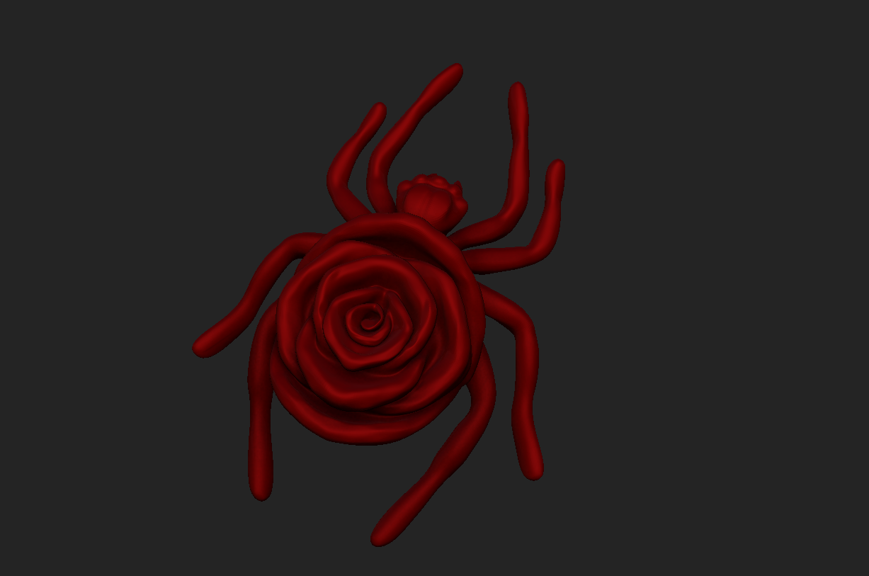 3D file Spider Rose 🕷️ ・3D print design to download・Cults