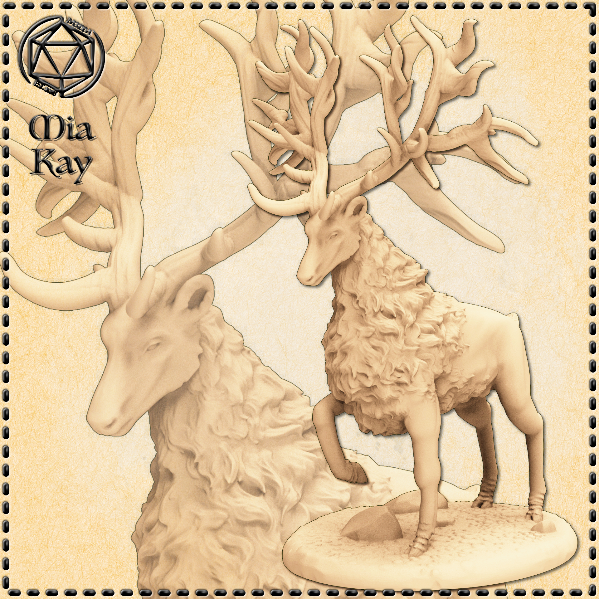 🦌 Stag・ STL File for ・Cults