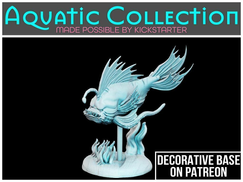 STL file Angler Fish Monstrosity - Tabletop Miniature 🐠 ・3D print model ...