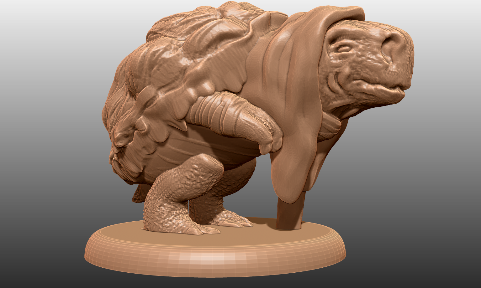 STL file Tortle - Tabletop Miniature 🎲 ・3D printing template to ...