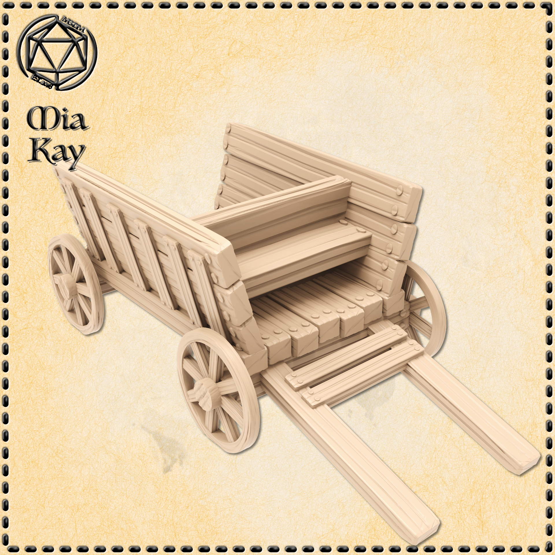 🎲 Empty Wagon・ STL File for ・Cults