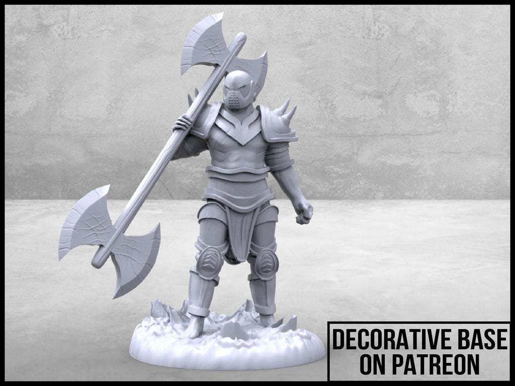 STL file Half-Orc Barbarian Tabletop Miniature 🎲 ・3D printable design ...