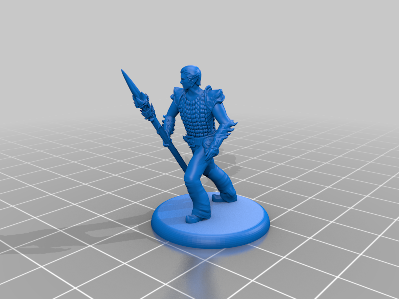 ♂️ Male Triton - Tabletop Miniature・ STL File for ・Cults