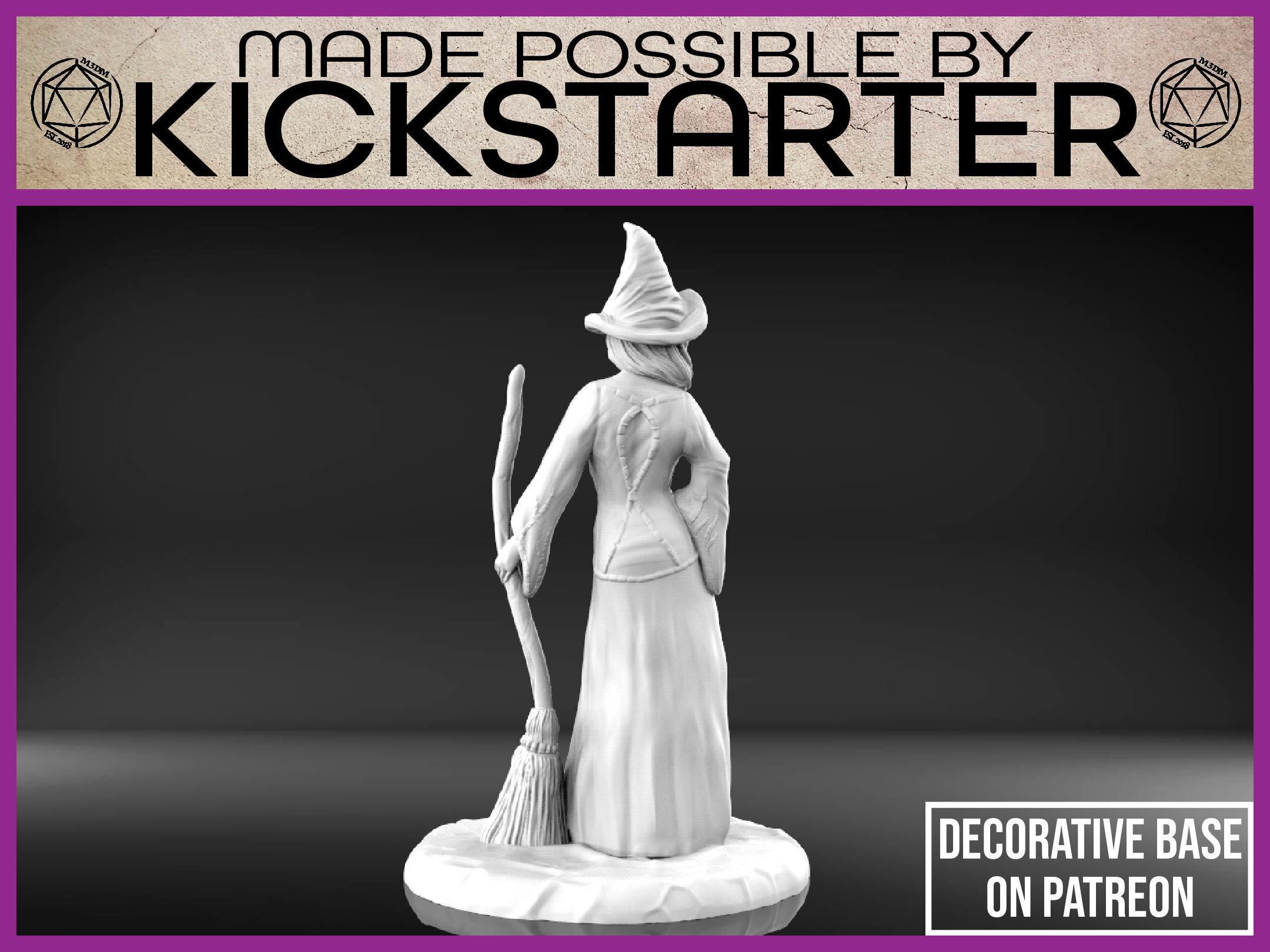 STL file Witch - Tabletop Miniature 🧙‍♀️ ・Design to download and 3D ...