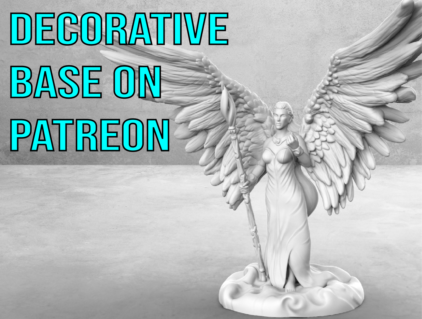 👼 Angel - Tabletop Miniature・ STL File for ・Cults