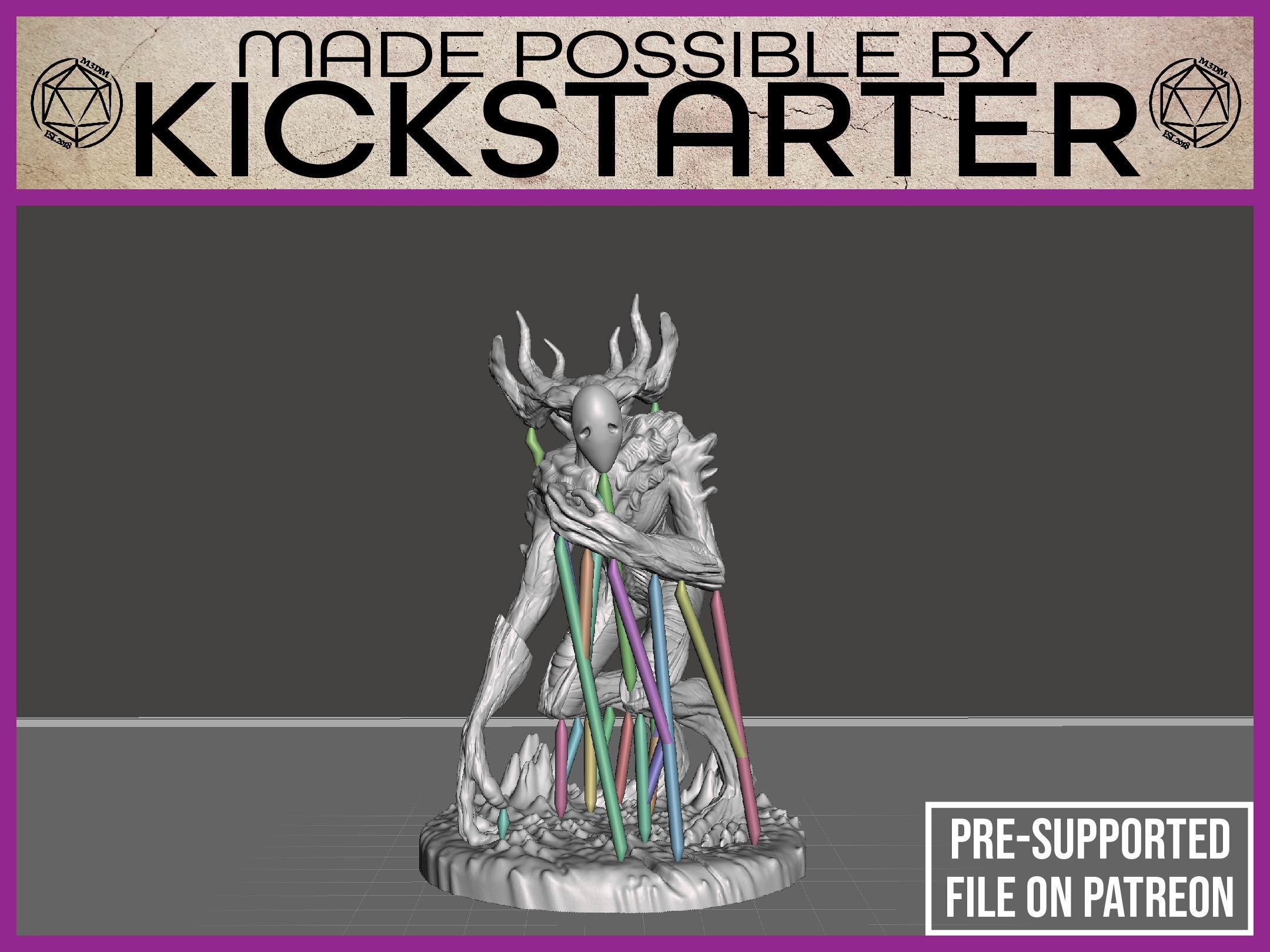 🎲 Forest Guardian - Tabletop Miniature・ STL File for ・Cults