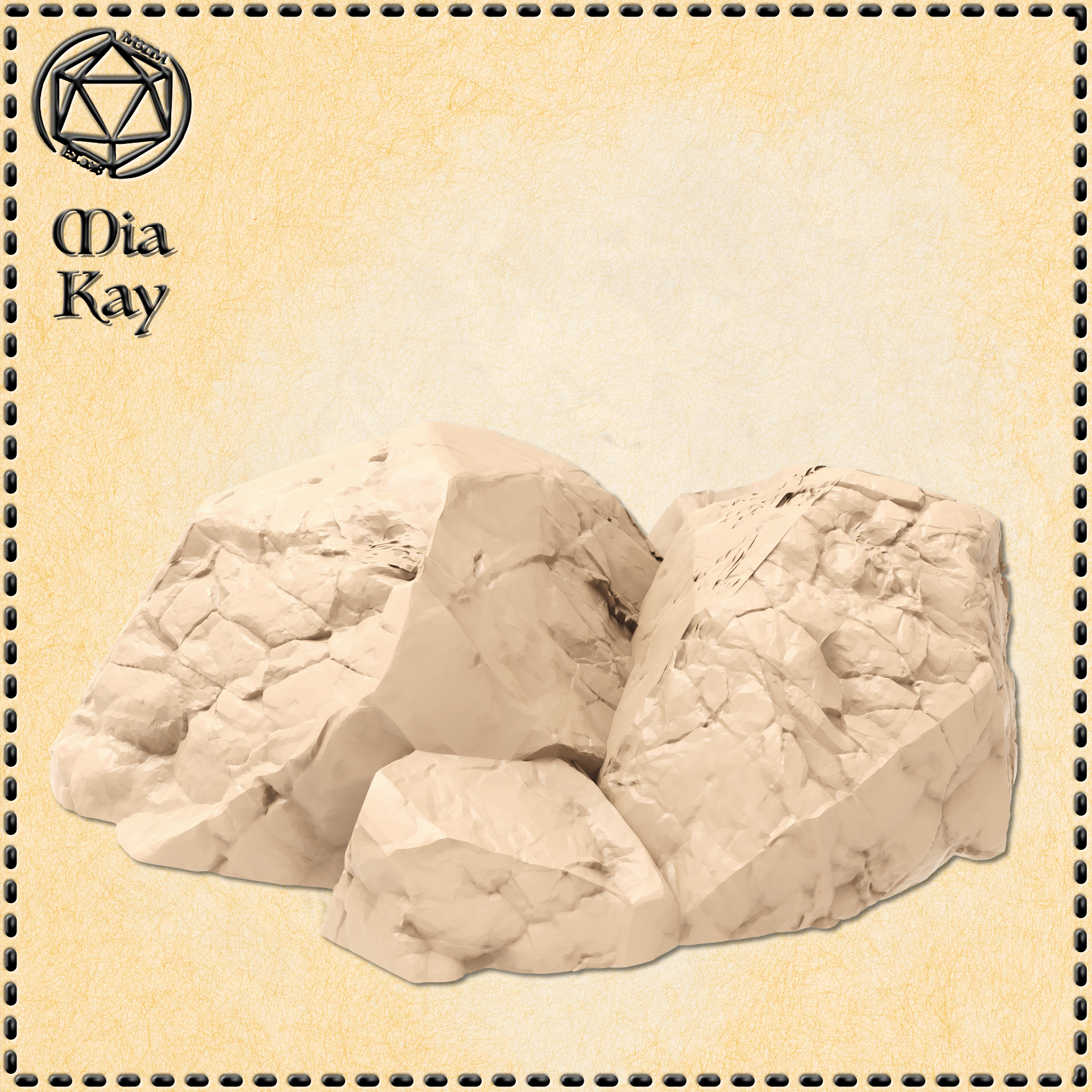 STL file Set of 3 Rocks 🪨・3D printable model to download・Cults