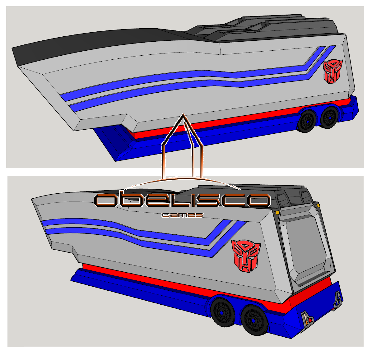 🤖 Transformers Combiner Wars Trailer for Motormaster, Optimus・ 3D File ...