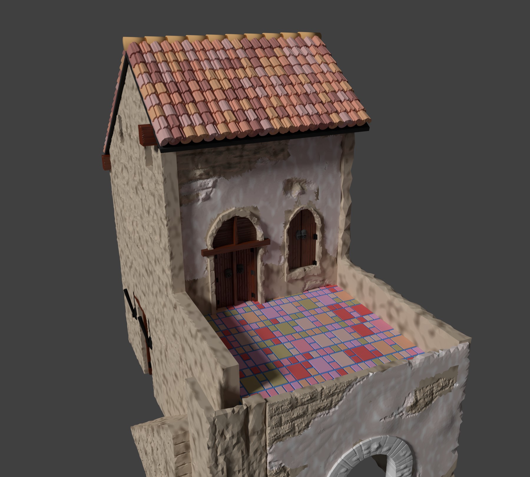 STL file Rustic house for dioramas 3d model 🏠 (OBJ)・3D printer design ...