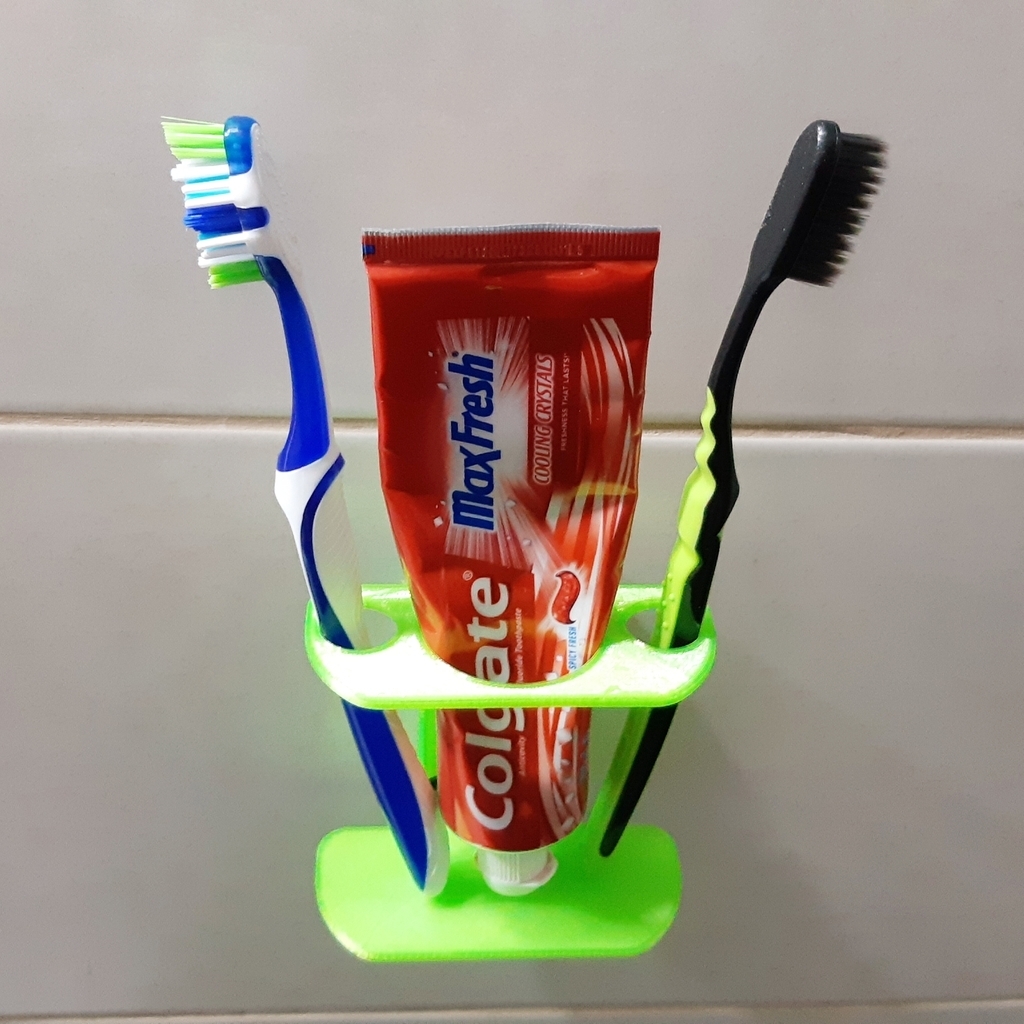 Free 3D file Toothbrush and toothpaste holder 🪥・3D printable model to ...