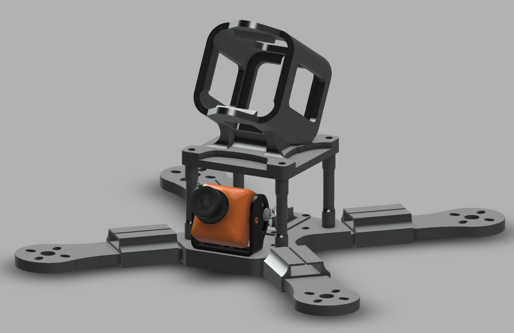 🖼️ Wicked-1X mini quad frame - true x 200mm・Free 3D File for ・Cults