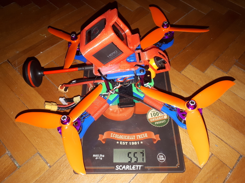 🖼️ Wicked-1X mini quad frame - true x 200mm・Free 3D File for ・Cults