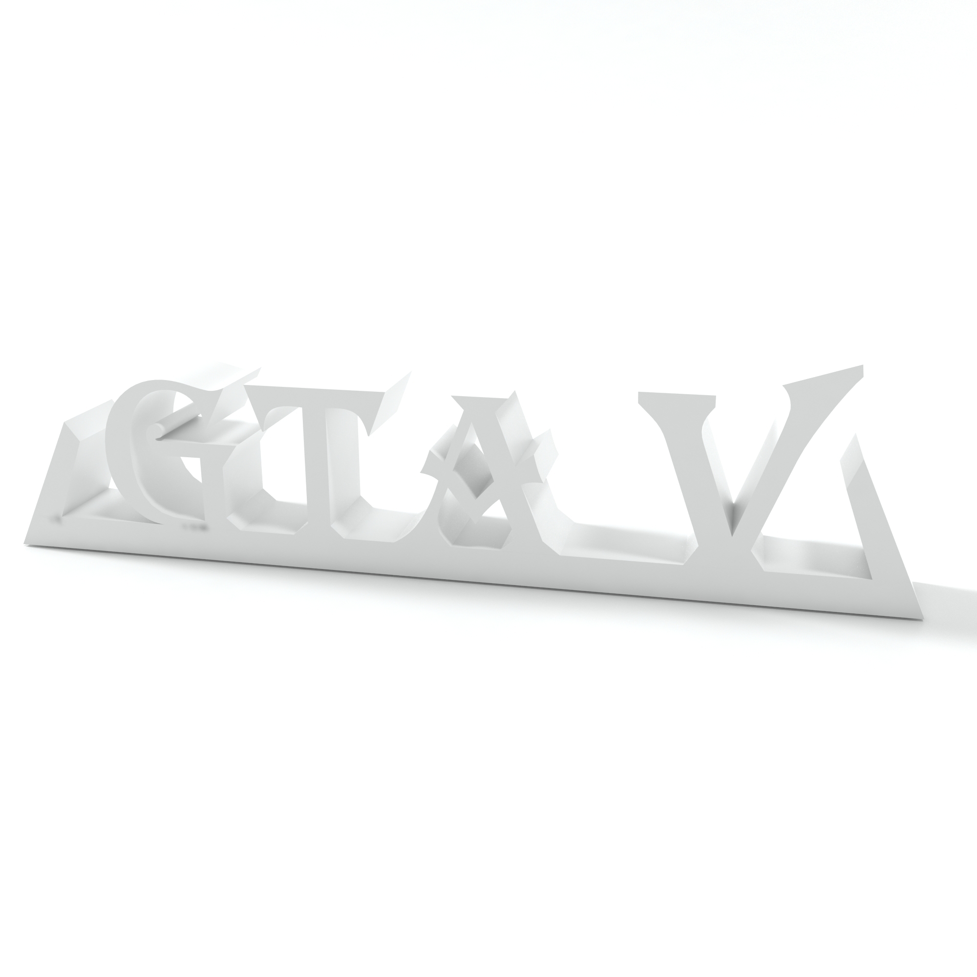STL file GTA keyholder/keychain and GTA V title for home decoration 🗝️ ...