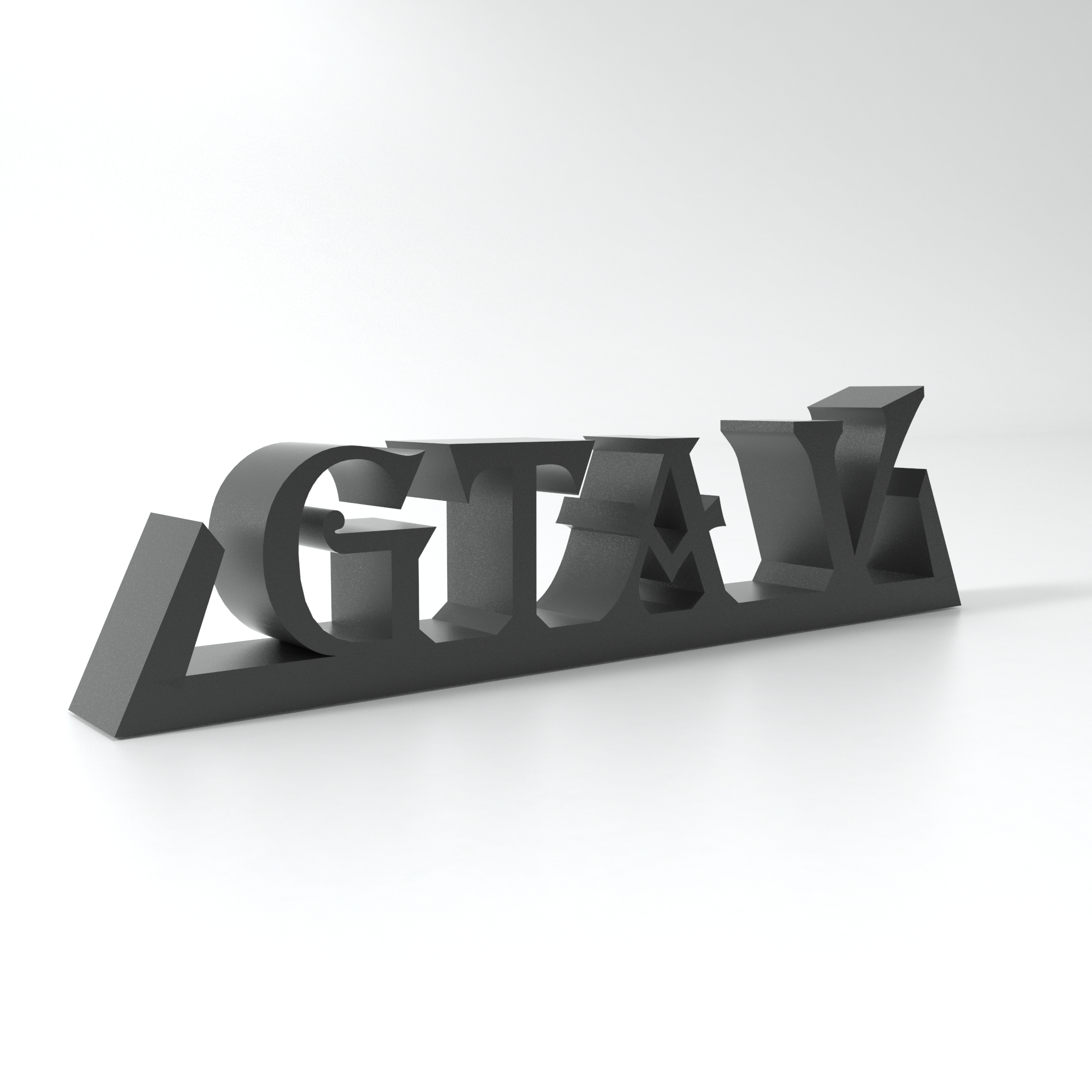 STL file GTA keyholder/keychain and GTA V title for home decoration 🗝️ ...