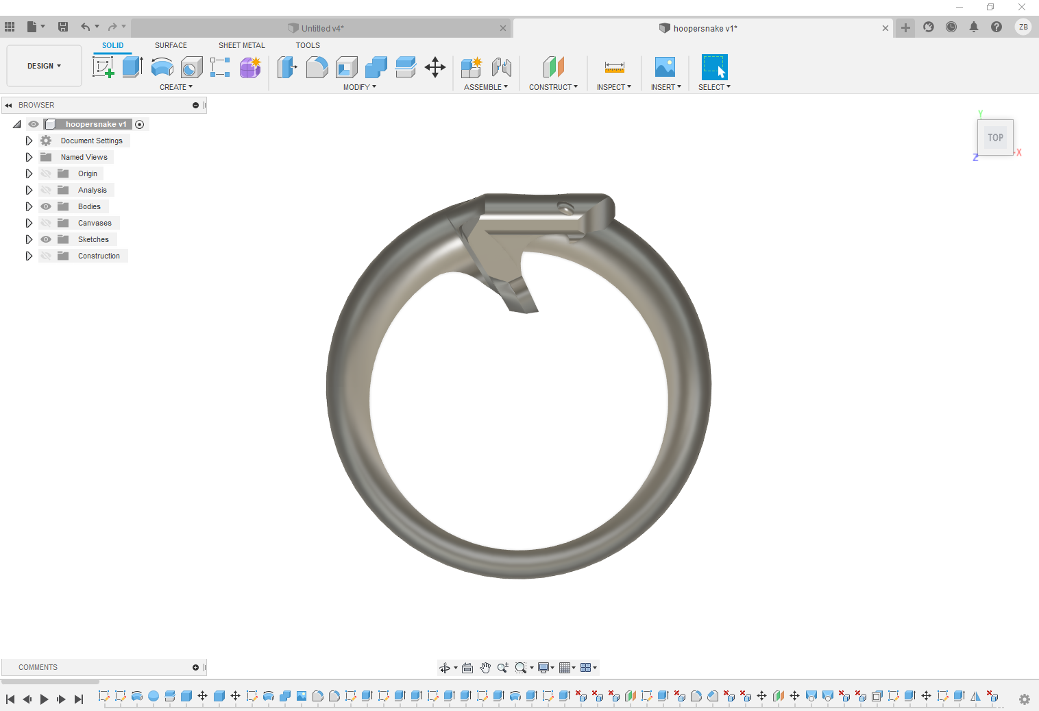 Free STL file Ooroboros Loopy Looper + printable marble 🐍 (STEP)・3D ...