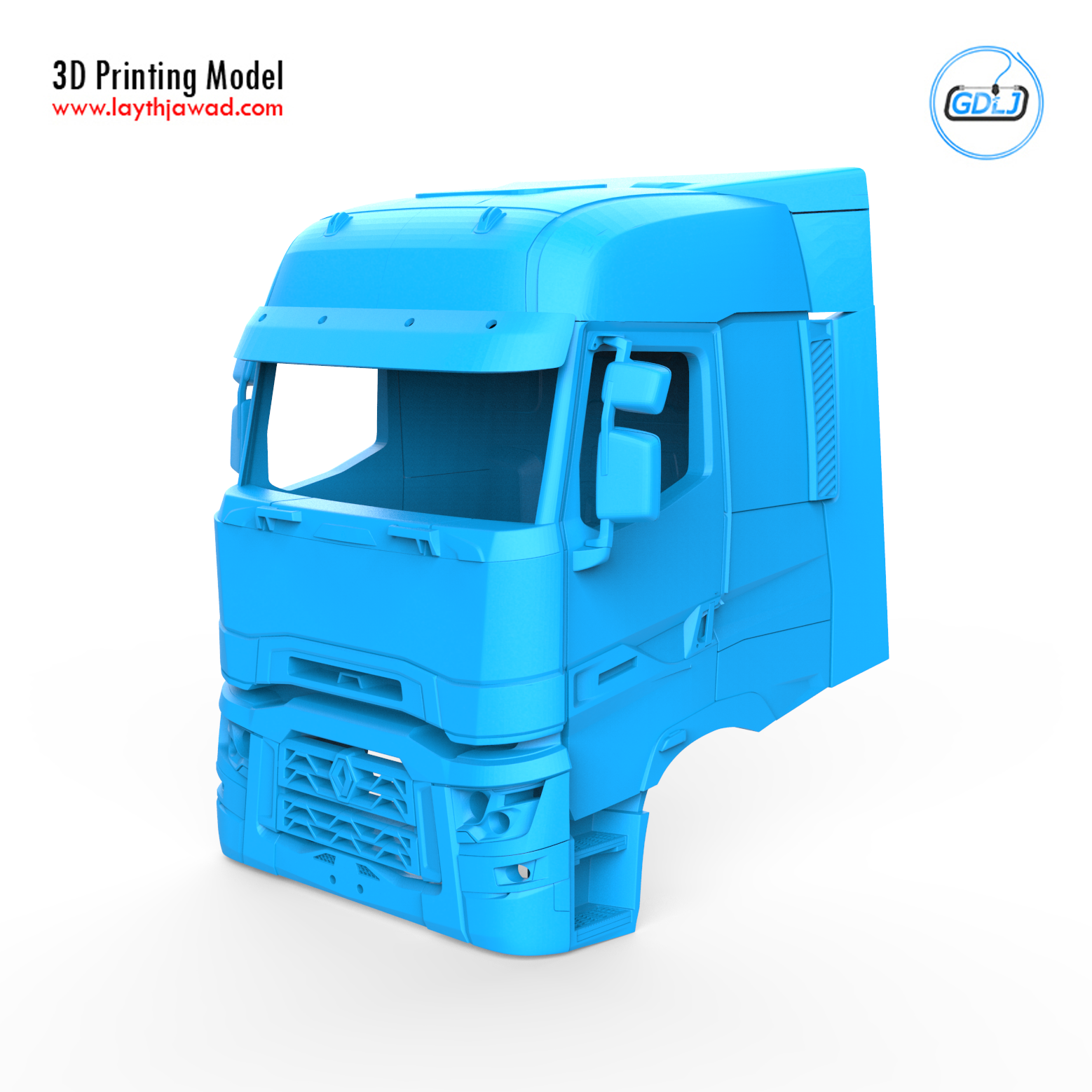 Fichier STL Renault Truck T 2019 🚚 (OBJ et DXF)・Design pour imprimante ...