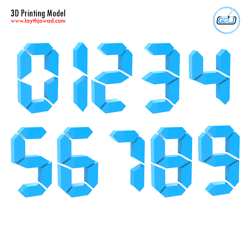 Файл STL Numbers 🔢 ・Модель для загрузки и 3D печати・Cults