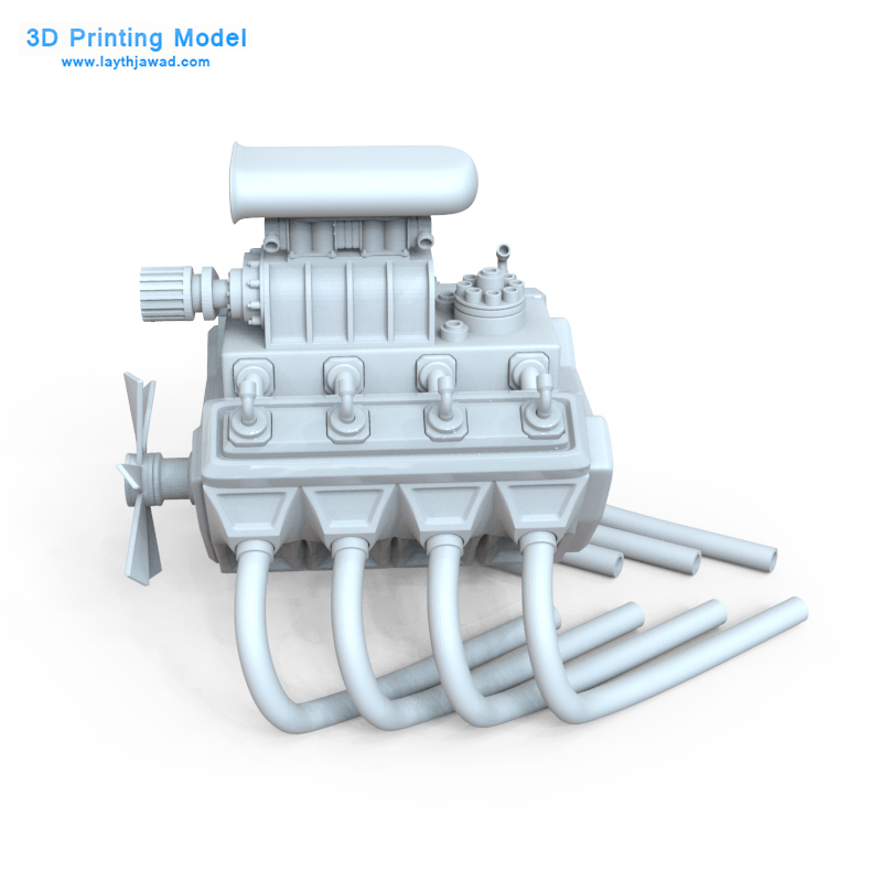 3D file Car Engine 8 Cylinders 🚗 ・3D printing idea to download・Cults