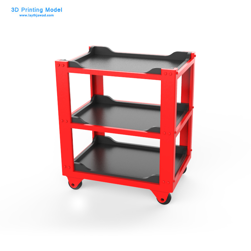 STL file Workshop Tool Trolley 📦 (OBJ and DXF)・Template to download and ...