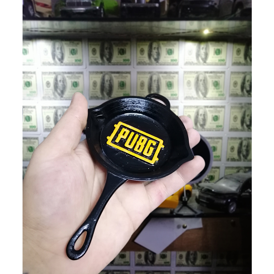 STL file PUBG Frying Pan Keychain 🗝️ (OBJ)・3D print model to download・Cults