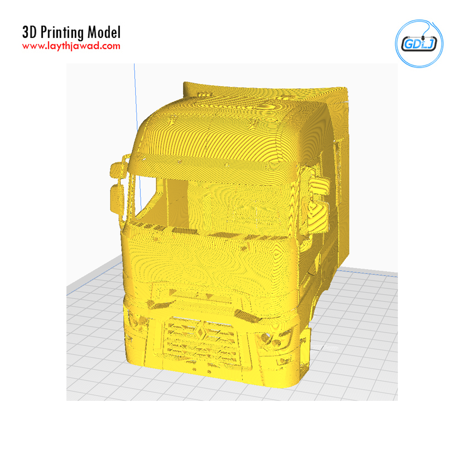 Fichier STL Renault Truck T 2019 🚚 (OBJ et DXF)・Design pour imprimante ...